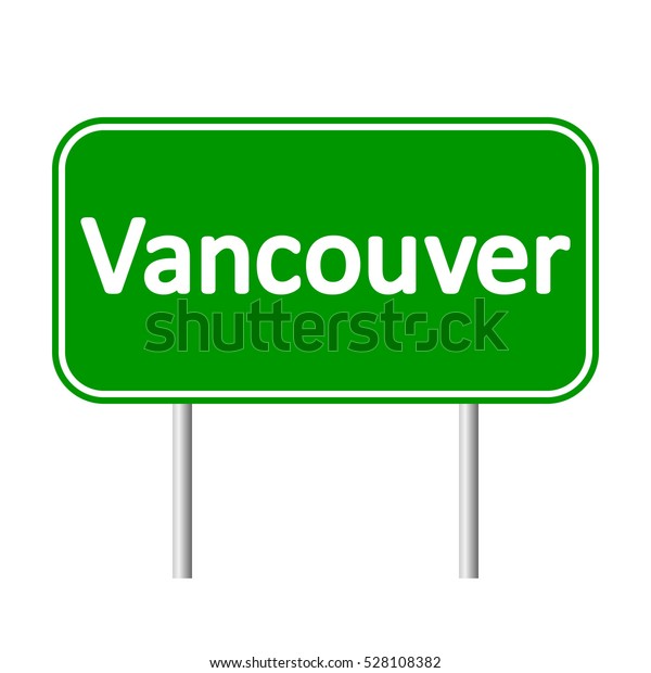 Vancouver Road Sign Isolated On White Stock Vector (Royalty Free ...