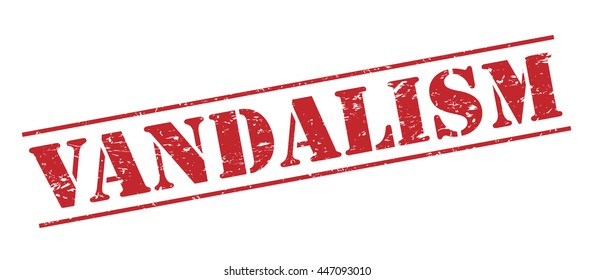 Vandalism Vector Stamp On White Background: เวกเตอร์สต็อก (ปลอดค่า ...