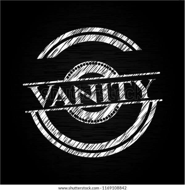 Vanity Written On Blackboard Stock Vector (Royalty Free) 1169108842 ...