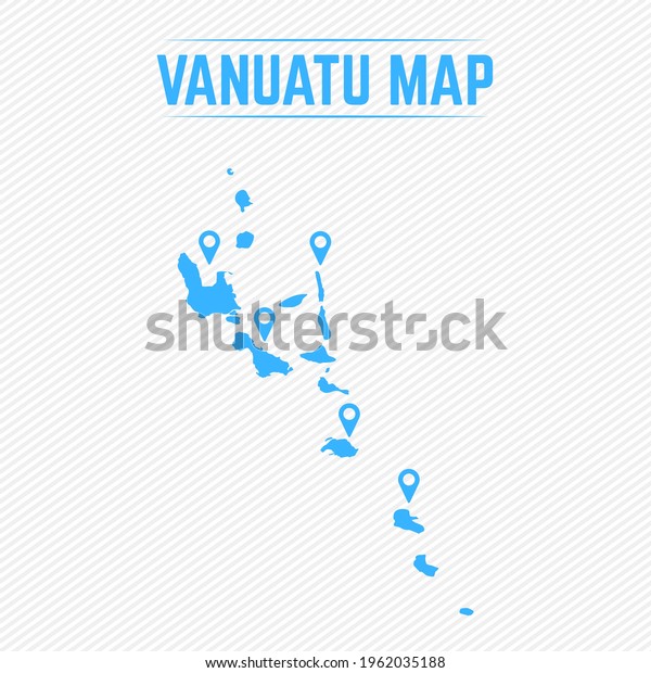 Vanuatu Simple Map Map Icons Stock Vector (Royalty Free) 1962035188 ...