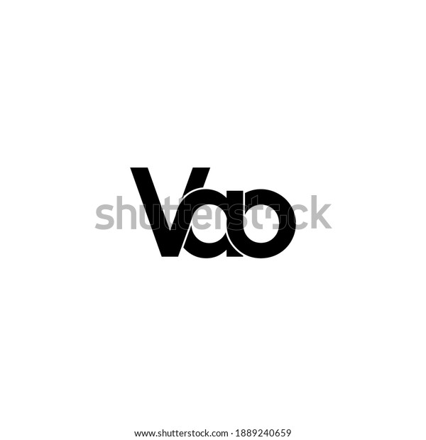 Vao Letter Original Monogram Logo Design Stock Vector (Royalty Free ...