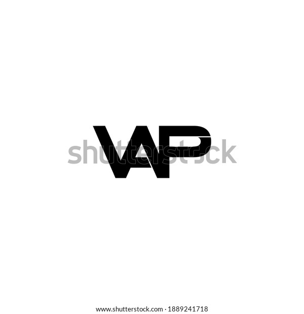 Vap Letter Original Monogram Logo Design Stock Vector (Royalty Free ...