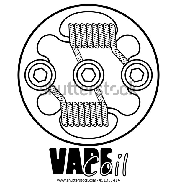 Vape Coil Vector Illustration Vape Vape Stock Vector (Royalty Free ...