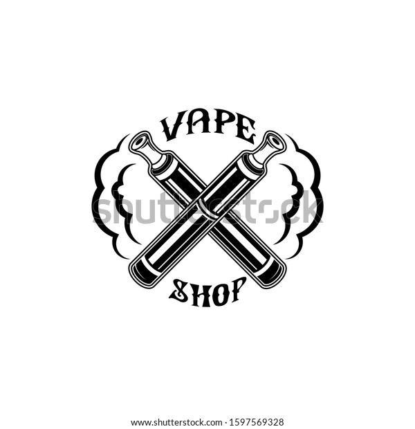 Vape Cross Logo Design Template Vector Stock Vector (Royalty Free ...