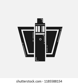 Vape Logo Vaporizer Flat Design Vapor Stock Vector (Royalty Free ...