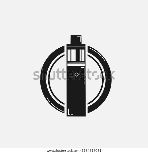 Vape Logo Vaporizer Flat Design Vapor Stock Vector (Royalty Free ...
