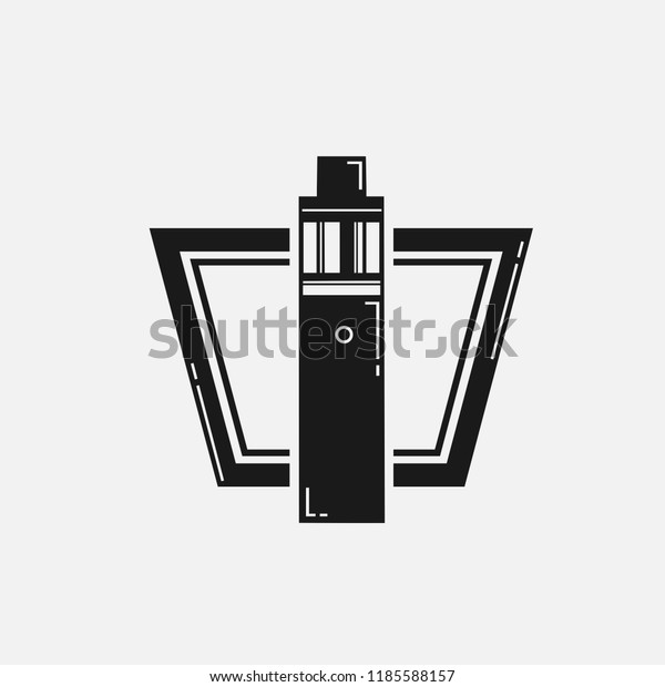 Vape Logo Vaporizer Flat Design Vapor Stock Vector (Royalty Free ...