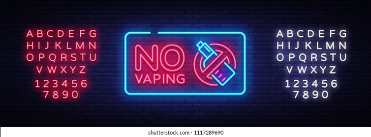 Vaping Neon Signs Collection Vector Template Stock Vector (Royalty Free ...