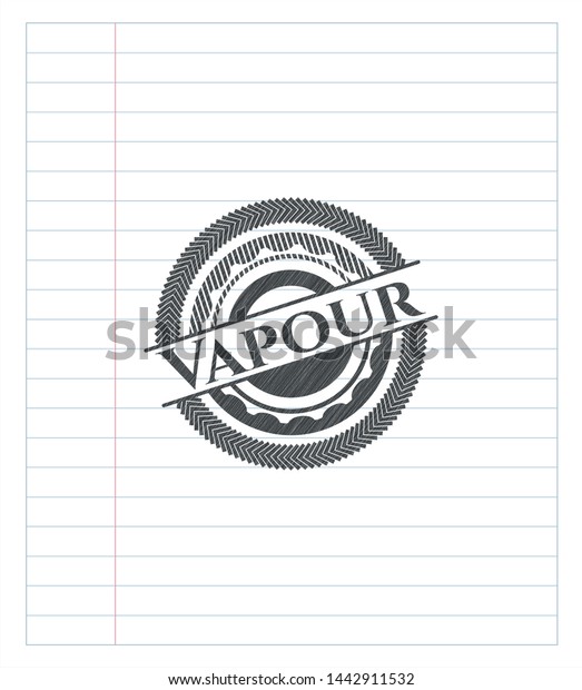 Vapour Draw Pencil Strokes Vector Illustration Stock Vector (Royalty ...
