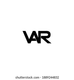 Var Letter Original Monogram Logo Design Stock Vector (Royalty Free ...
