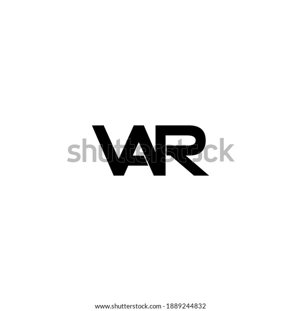 Var Letter Original Monogram Logo Design Stock Vector (Royalty Free ...