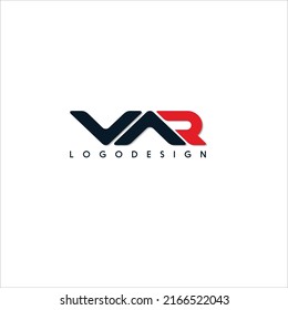 Var Logo Template Black Red Flat Stock Vector (Royalty Free) 2166522043 ...