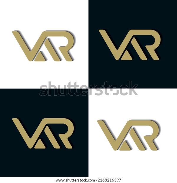 Var Logo Template Modern Flat Geometry Stock Vector (Royalty Free ...