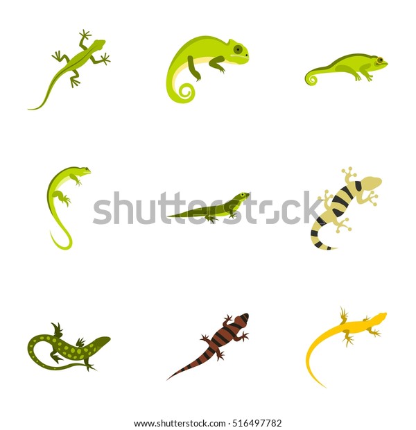 Varan Icons Set Flat Illustration 9 스톡 벡터(로열티 프리) 516497782 | Shutterstock