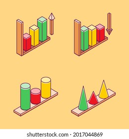 Variasi Diagram Analisis Data Ilustrasi Kartun Stock Vector (Royalty ...