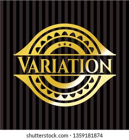 Variation Gold Emblem Stock Vector (Royalty Free) 1359181874 | Shutterstock