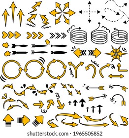 Variety Lightcolored Arrows That Pop Easy Stock Vector (Royalty Free ...