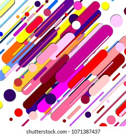 Various Abstract Colorful Background White Color Stock Vector (Royalty ...