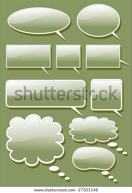 Various Call Out Shapes Collection Vector Stock Vector (Royalty Free ...