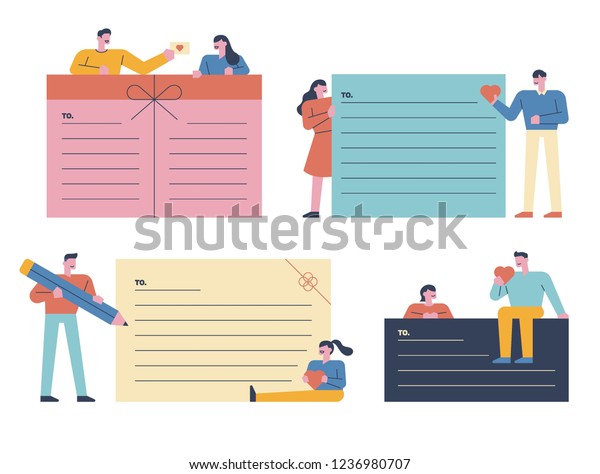 Various Card Message Templates Decoration Characters : image ...