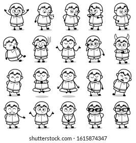 Various Comic Art Fat Boy Collection Stock Vector (Royalty Free ...