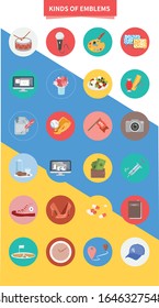 Various Emblems About Job Tasks Stock Vector (Royalty Free) 1646327548 ...