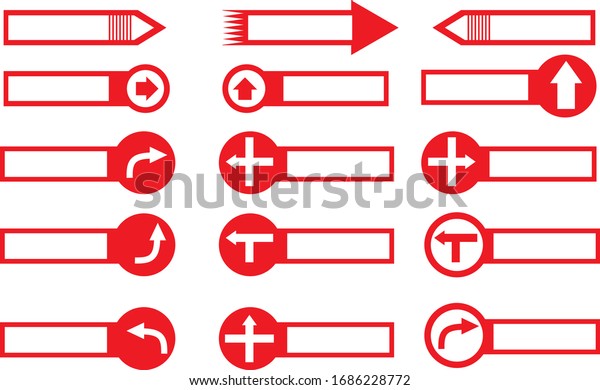 Various Forms Arrow Signs Various Purposes Stock Vector (Royalty Free ...