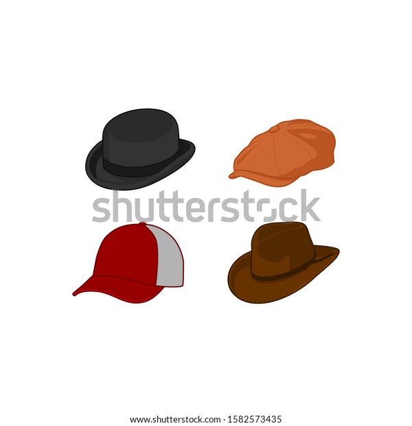 Various Illustration Hat Vectors Cartoon Stock Vector (Royalty Free ...