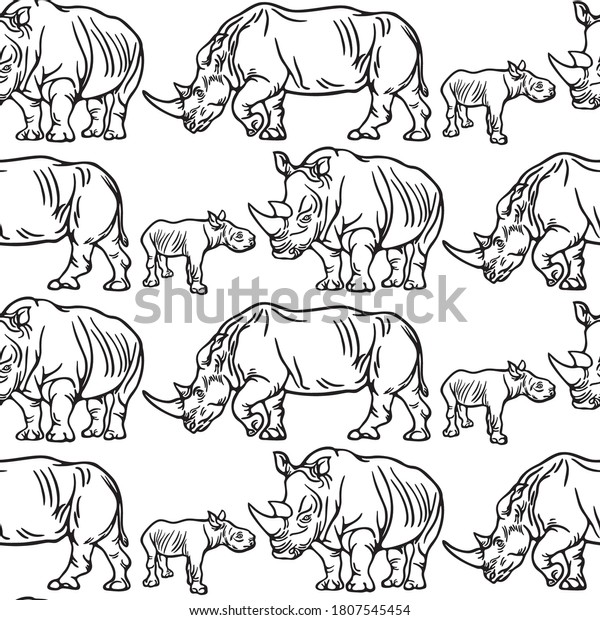 Various Postures Animals Life Retro Style Stock Vector (Royalty Free ...
