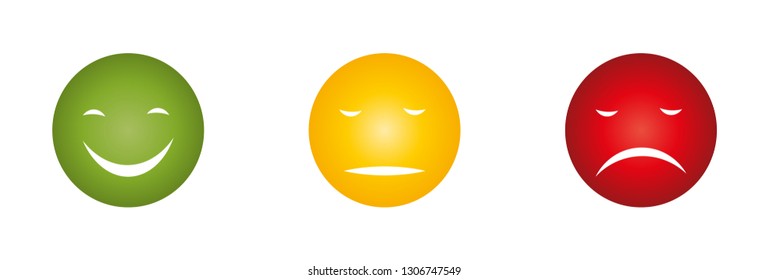 Various Rating Icons Face Stock Vector (Royalty Free) 1306747549 ...