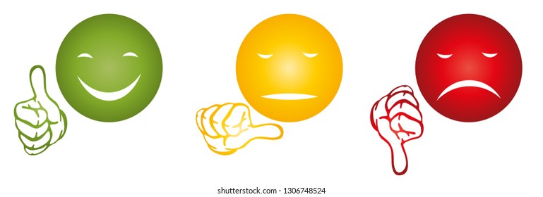 Various Rating Icons Face Stock Vector (Royalty Free) 1306748524 ...