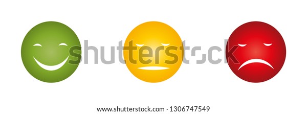 Various Rating Icons Face Stock Vector (Royalty Free) 1306747549 ...