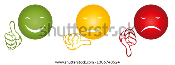 Various Rating Icons Face Stock Vector (Royalty Free) 1306748524 ...