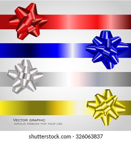 Various Ribbons Your Use Stock Vector (Royalty Free) 326063837 ...