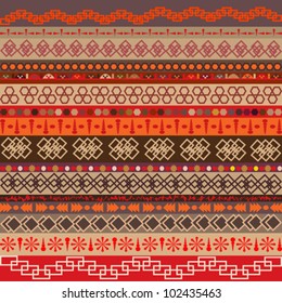 Tribal Pattern Seamless Borders Stock Illustration 761681590 | Shutterstock