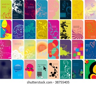 Various Type Business Card Designs Stock Vector (Royalty Free) 38755405 ...