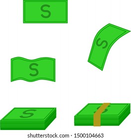 Various Types Banknotes 1 Banknote Multiple Stock Vector (Royalty Free ...