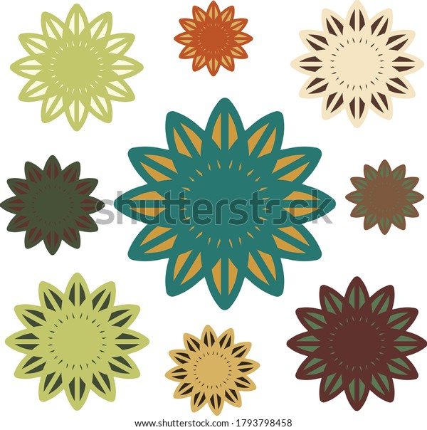 Various Types Sizes Mandalas That Can Stock Vector (Royalty Free ...
