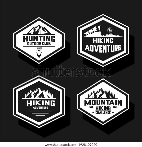 Various Vector Hill Hunting Logos Stock Vector (Royalty Free ...