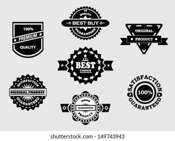 Label Vector Logo Set Frame Gold Stock Vector (Royalty Free) 1501216814