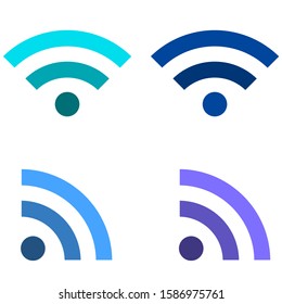 Various Wifi Sign Vector Design Stock Vector (Royalty Free) 1586975761 ...