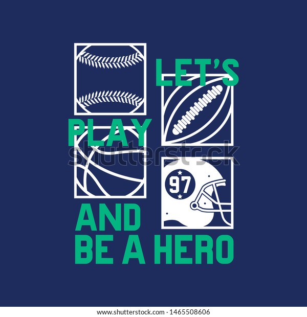 varsity style tee print design as vector