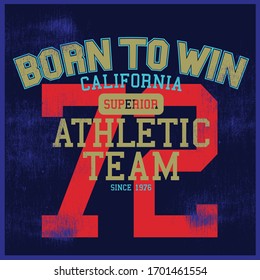 Varsity Vector Graphics Grunge Background Stock Vector (Royalty Free ...