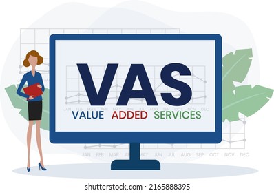 Vas Value Added Services Acronym Business Stock Vector (Royalty Free ...