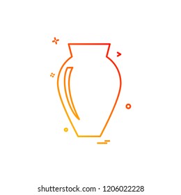 Vase Icon Design Vector Stock Vector (Royalty Free) 1206022228 ...