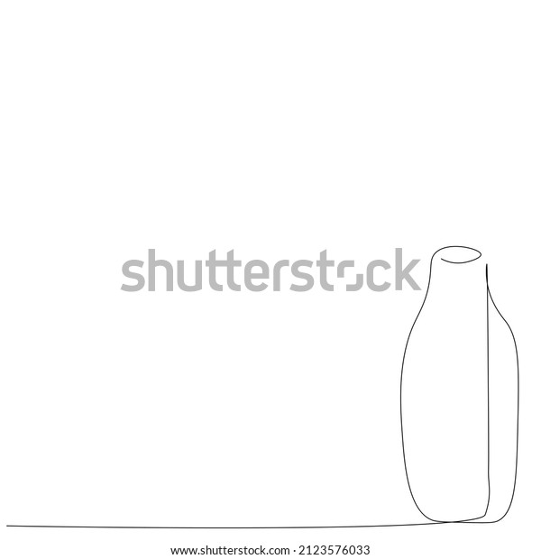 Vase Line Drawing Vector Illustration: เวกเตอร์สต็อก (ปลอดค่าลิขสิทธิ์ ...