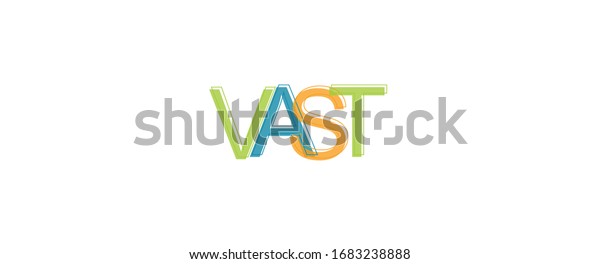 Vast Word Concept Use Cover Banner: เวกเตอร์สต็อก (ปลอดค่าลิขสิทธิ์ ...