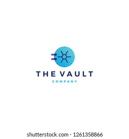 Vault Logo Door Vector Icon Illustration Stock Vector (Royalty Free ...