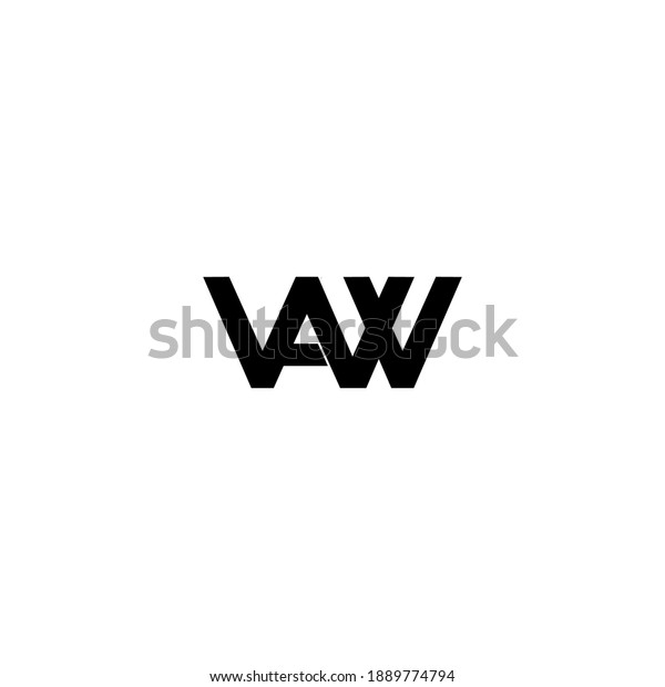 Vaw Letter Original Monogram Logo Design Stock Vector (Royalty Free ...