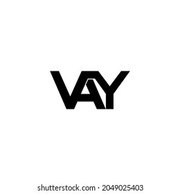 Vay Letter Original Monogram Logo Design Stock Vector (Royalty Free ...